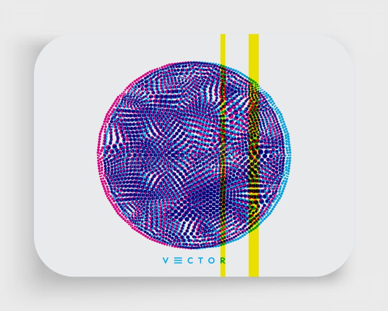 Many Circles of Different Sizes in the Form of Circle. Vector ...