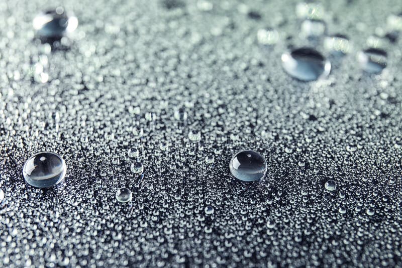 Many clean water drops stock image. Image of glass, closeup - 122554441