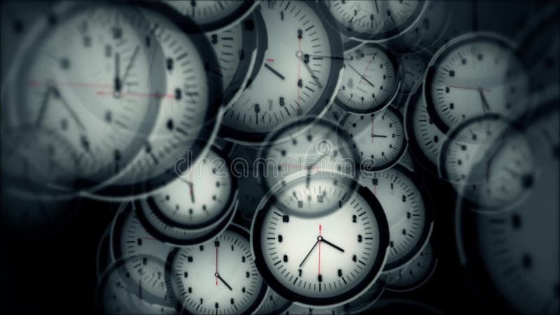 Many Clocks Timelapse stock footage. Video of metal, black - 45951890
