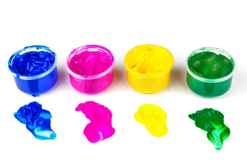 Many Color Paint Cans Color Dabs Paint Stock Photos - Free & Royalty ...