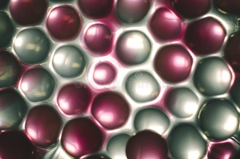 Abstract Colored Microspheres Cells in Liquid, Background Stock Image ...