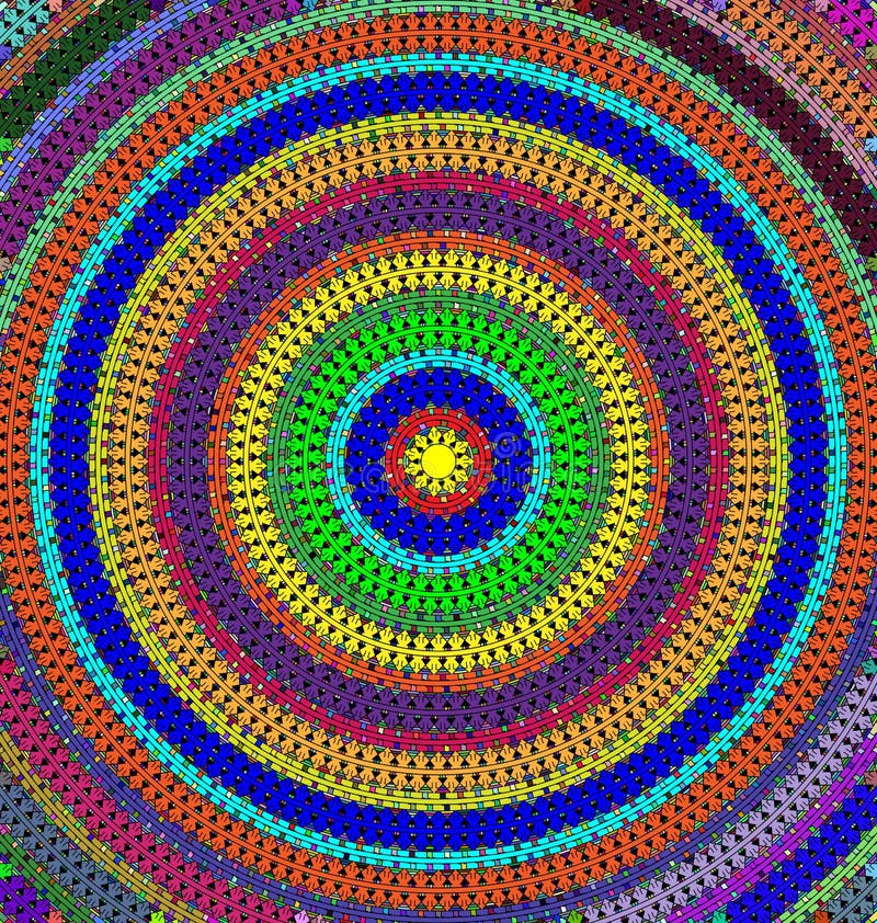 Many Colored Background Image of Abstract Circles Stock Vector ...