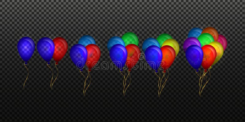Many Colored Balloon Effect Stock Vector - Illustration of element ...