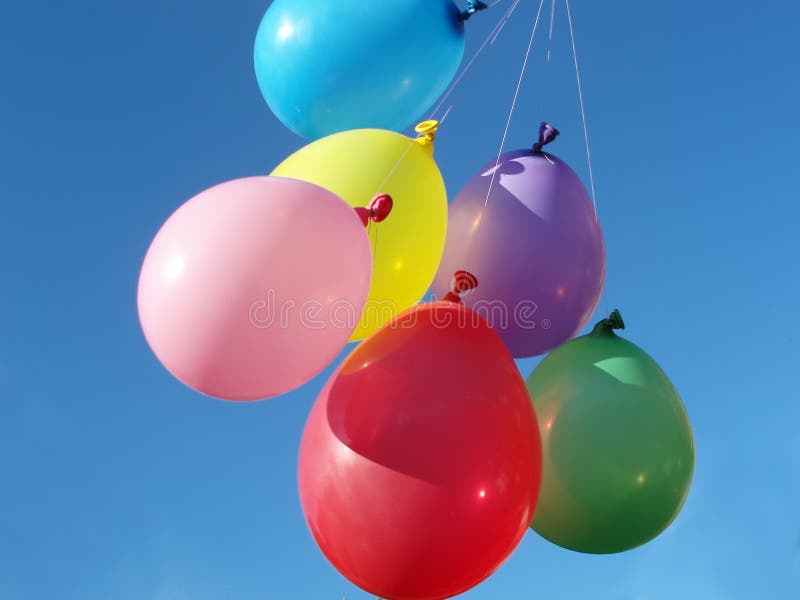Many colored balloons stock image. Image of decoration - 202103