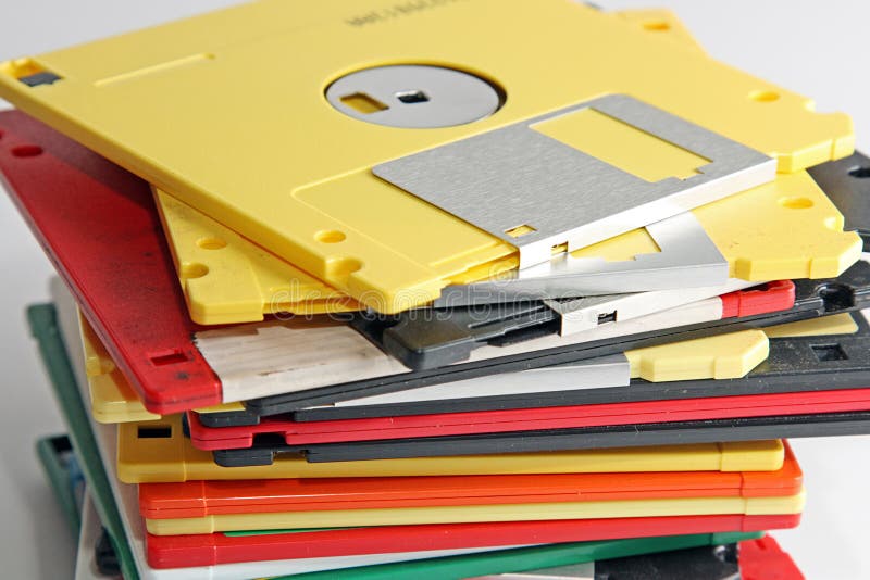 Many Colored Computer Diskette Stock Image - Image of black, diskette ...