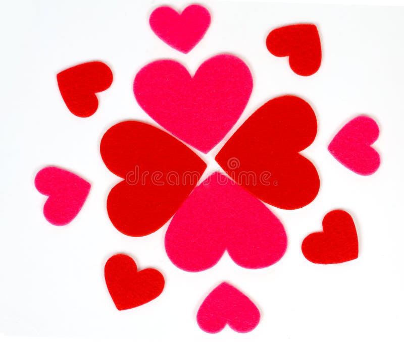 Many Colored Heart Shapes As a Flower Stock Photo - Image of ...