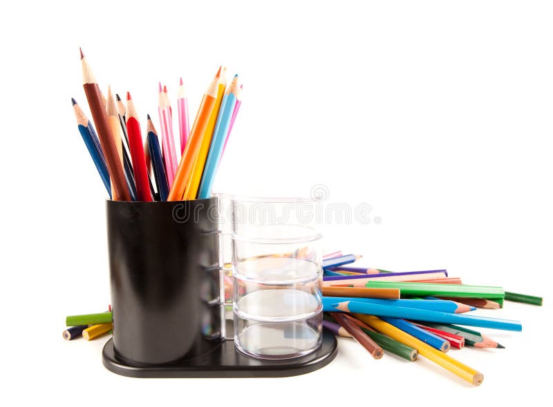 Many colored pencils stock image. Image of orange, beige - 12752279