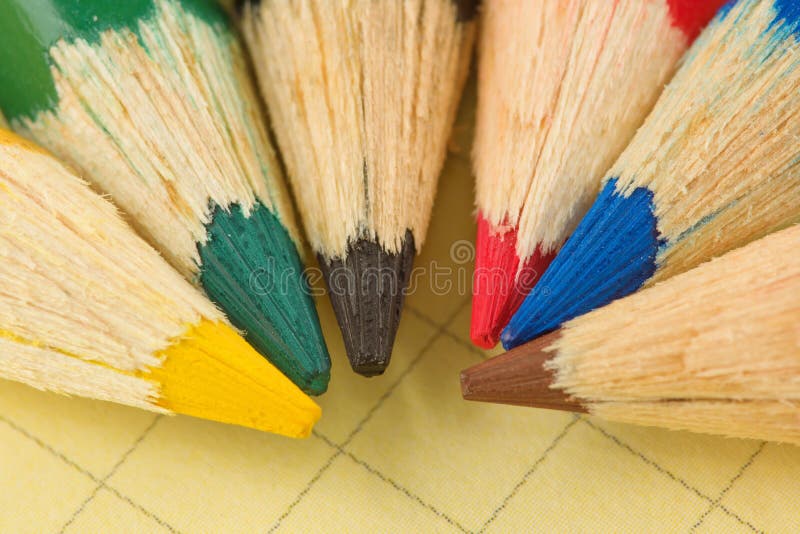 Many colored pencils stock photo. Image of sharpened - 115995340