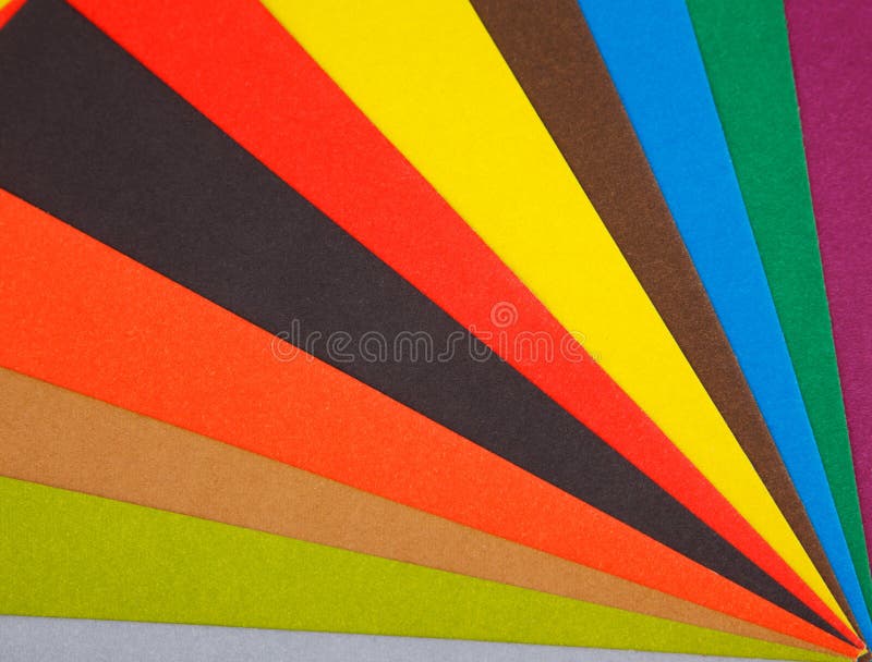 Many Colored Sheets of Cardboard Stock Image - Image of decoration ...