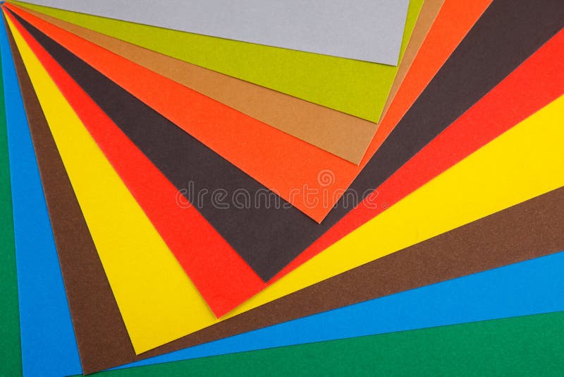 Many Colored Sheets of Cardboard Stock Image - Image of texture ...
