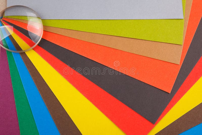 Many Colored Sheets of Cardboard Stock Image - Image of sheet, color ...