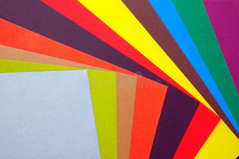 Many Colored Sheets of Cardboard Stock Photo - Image of blue, sheet ...