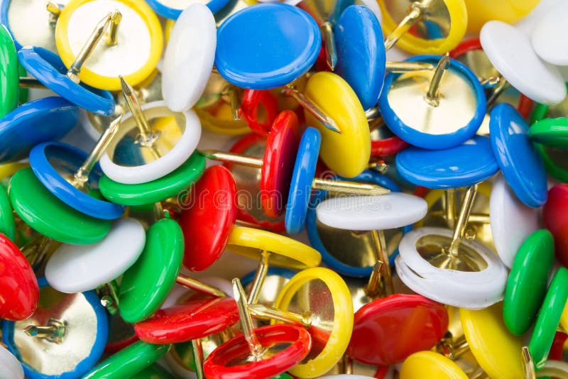 Colored tacks stock photo. Image of plastic, metal, colorful - 9020102
