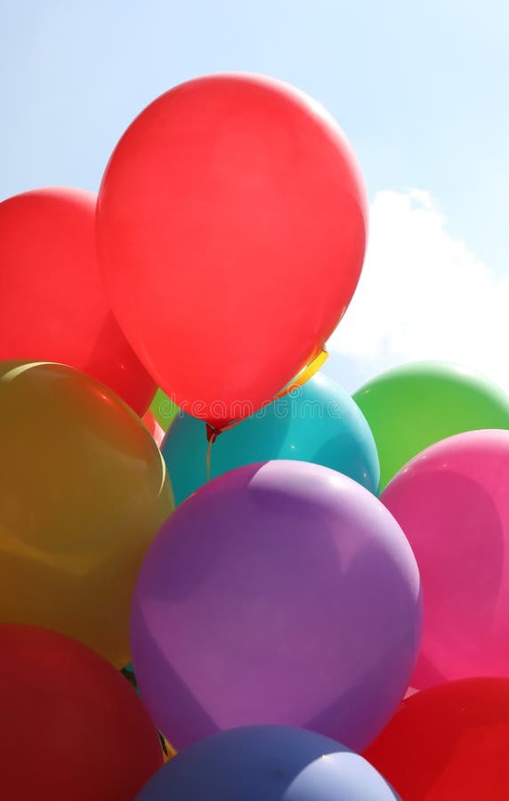 Many colorful balloons stock image. Image of festival - 162084347