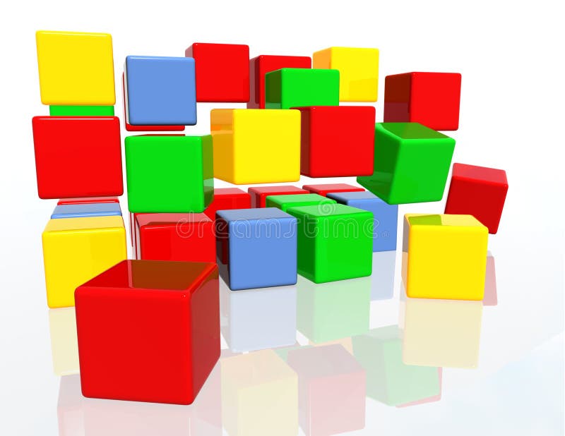Colorful Blocks stock illustration. Illustration of black - 56913145
