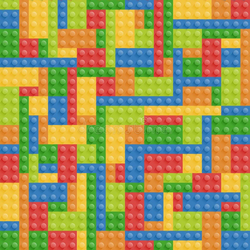 Orange Building Blocks Seamless Pattern Stock Vector - Illustration of ... Orange Building Blocks Seamless Pattern Stock Vector - Illustration of ...