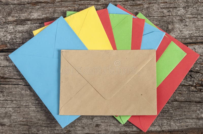 Stack of envelopes stock photo. Image of receive, business - 26705756