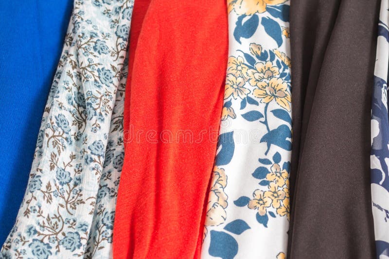 Many Colorful Fabric Cloth Textures with Patterns Stock Image - Image ...