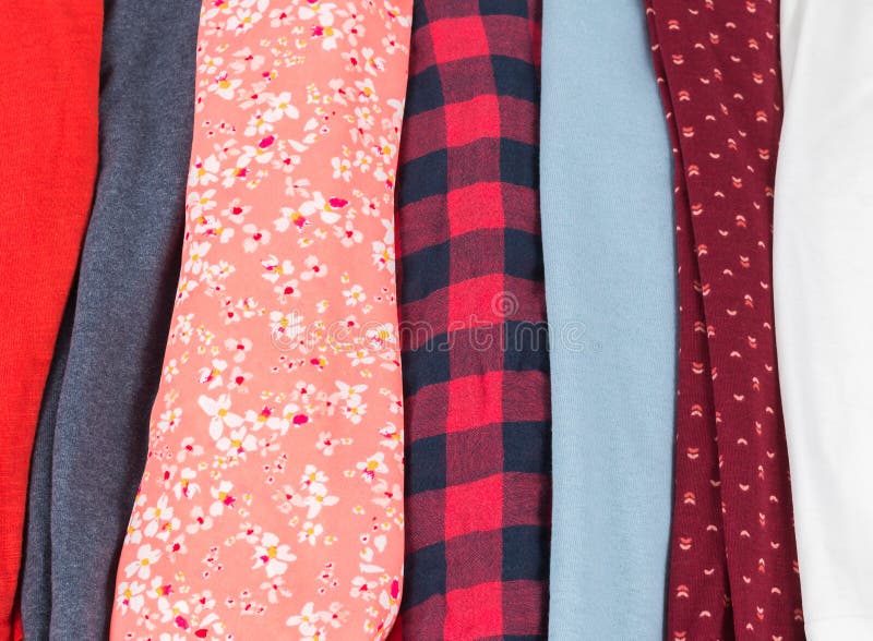 Many Colorful Fabric Cloth Textures with Patterns Stock Image - Image ...