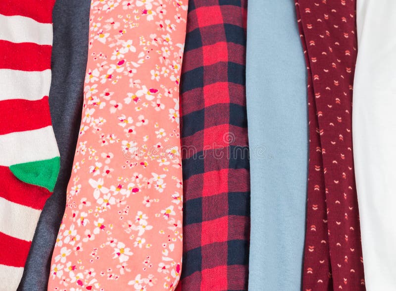 Many Colorful Fabric Cloth Textures with Patterns Stock Image - Image ...