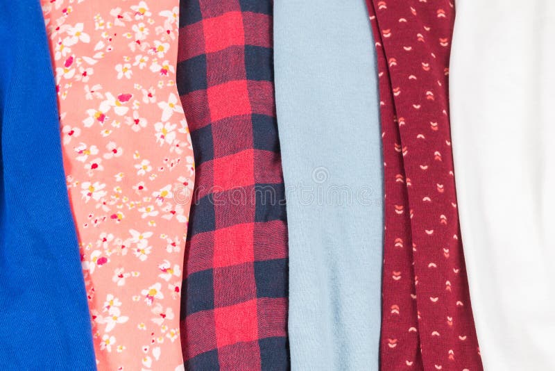 Many Colorful Fabric Cloth Textures with Patterns Stock Photo - Image ...