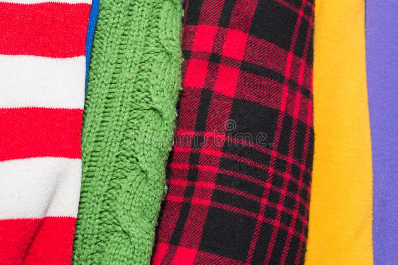 Many Colorful Fabric Cloth Textures with Patterns Stock Photo - Image ...