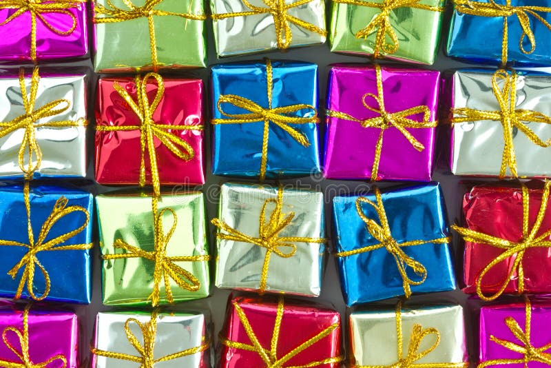 Many colorful gift boxes stock photo. Image of ribbon - 27806862