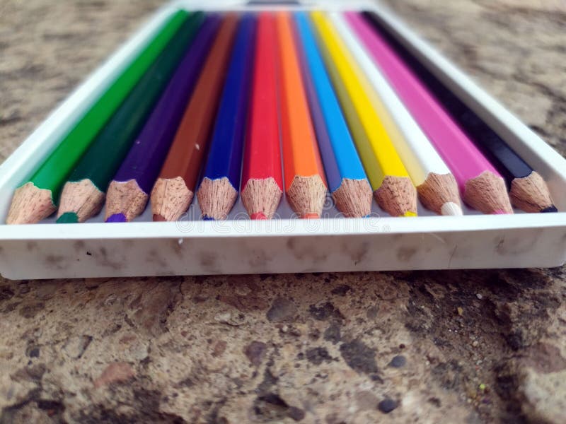 Many Colorful Pencil for Kids Drawing and Sketching Stock Image - Image ...