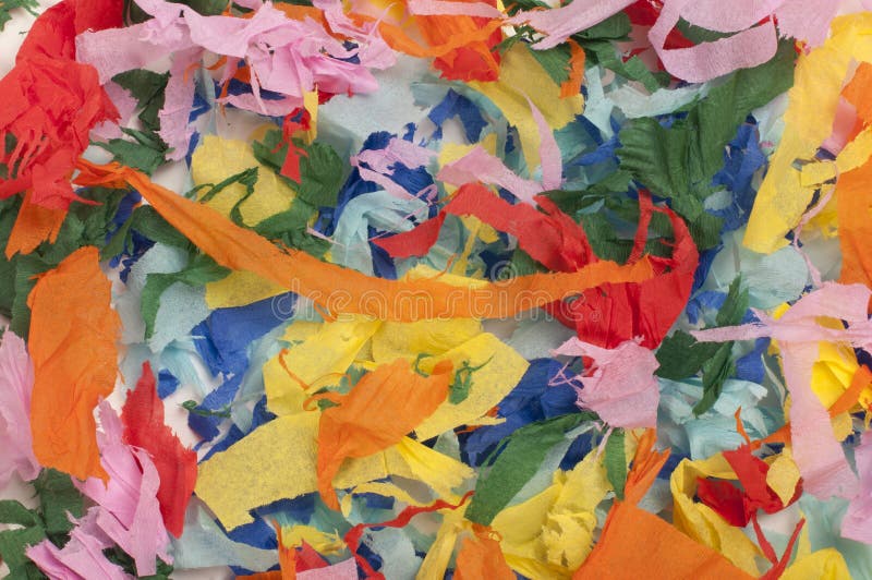 Many Colorful Pieces of Torn Paper Stock Image - Image of piece, detail ...