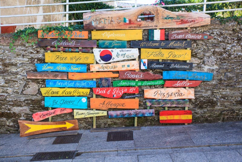 Many colorful signs editorial photo. Image of insignia - 82268251