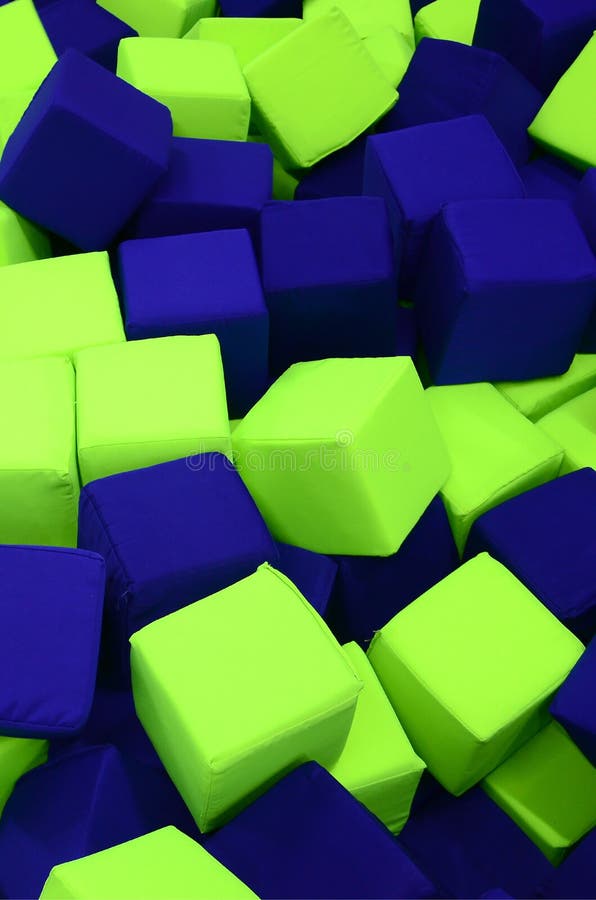 Many Colorful Soft Blocks in a Kids Ballpit at a Playground Stock Image ...