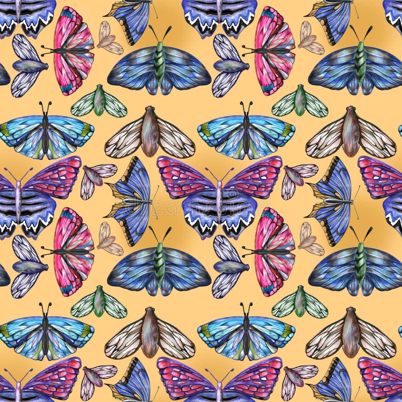 Many colors butterfly stock illustration. Illustration of dream - 87853661