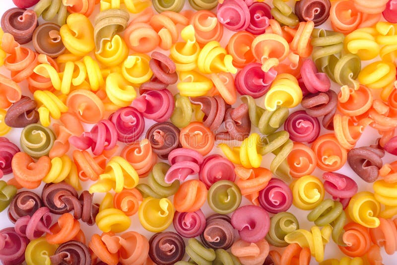 Many coloured macaroni stock photo. Image of palatable - 91158664