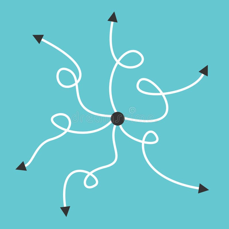 Too Many Paths To Choose stock illustration. Illustration of strategy ...