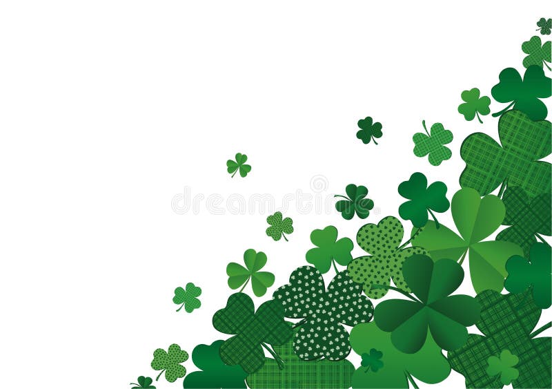 Many Decorative Clover. a Pile of Multicolored Stock Vector ...