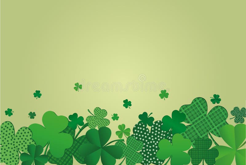 Many Decorative Clover. a Pile of Multicolored on the Table. Stock ...