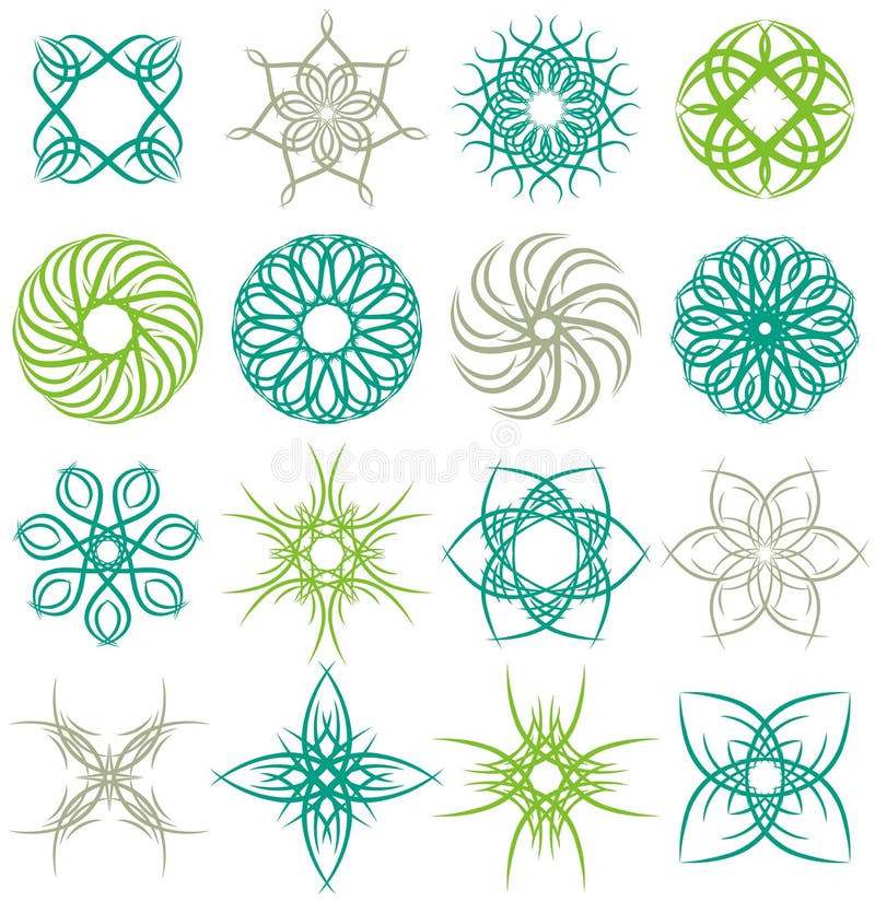 Many Decorative Elements, Vector Stock Vector - Illustration of graphic ...