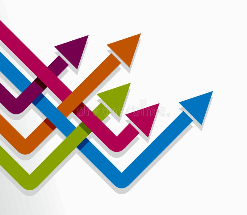 Many different arrows stock illustration. Illustration of green - 143264430