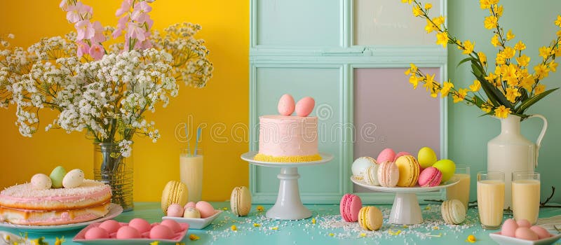 Many Different Cakes and Desserts on a Table Stock Photo - Image of ...