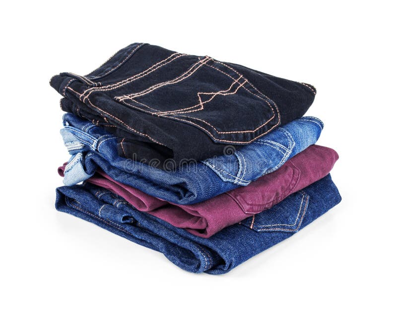 Many Different Colored Jeans Stock Photo - Image of female, cloth: 40383674