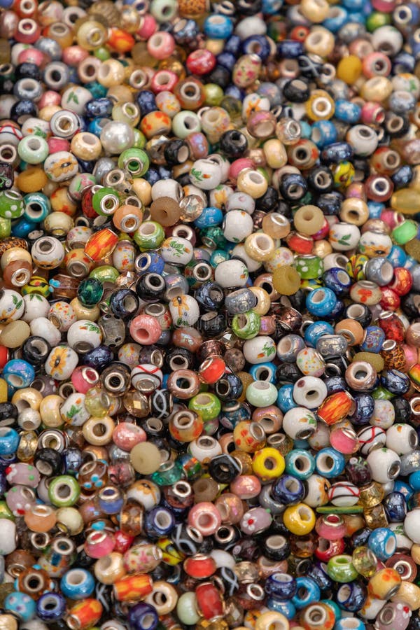 Colour Beads stock photo. Image of style, supply, crafts - 159390934