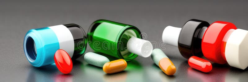 Many Different Drugs in Pills, Tablets and Syringe in Packages and ...