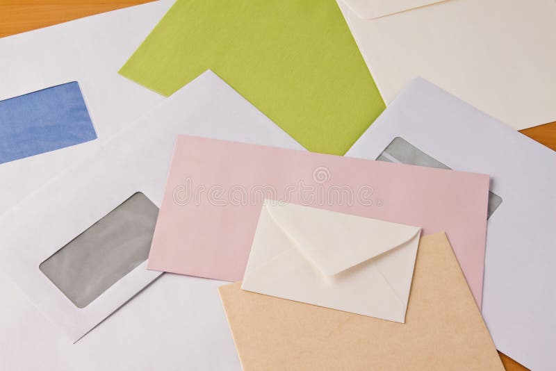 Many different envelopes stock image. Image of increase - 18689587