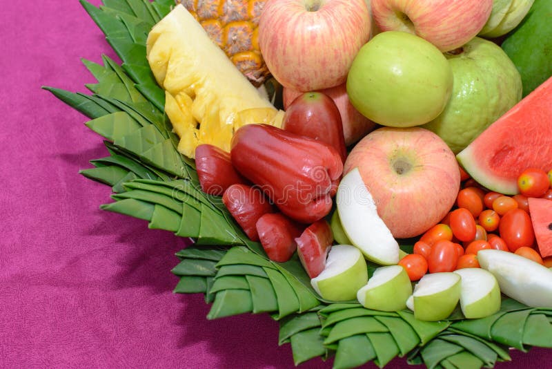 Many Different Fresh Fruits Stock Image - Image of vegetarian, apple ...