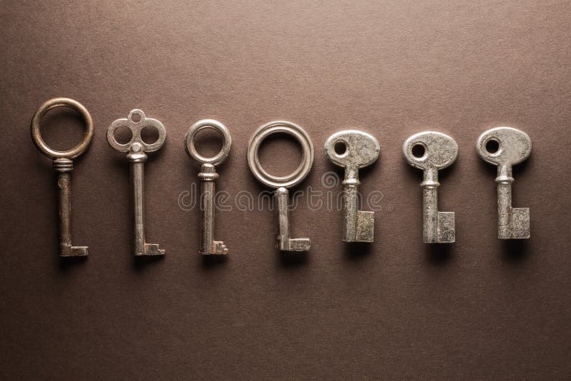 Many different keys stock image. Image of retro, modern - 131590995