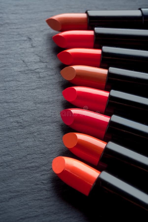 Many Different Lipsticks, Different Colors Stock Photo - Image of pink ...