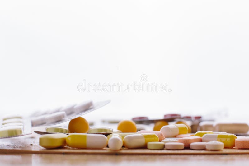 Many Different Medicines, Tablets, Tablets, Capsules. Stock Photo ...