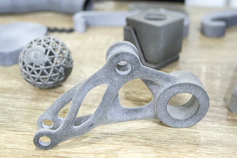 Many Different Models Printed on 3D Printer. Gray Objects Printed on 3D ...