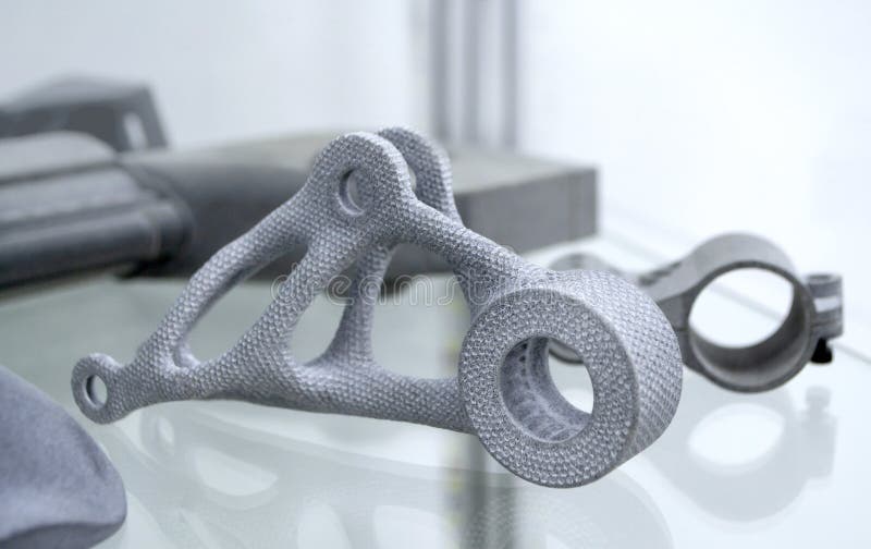 Many Different Models Printed on 3D Printer. Gray Objects Printed on 3D ...