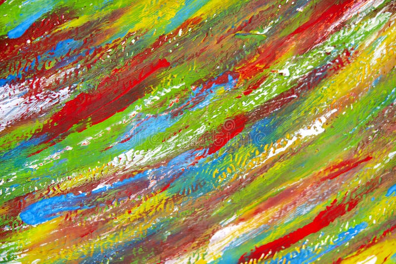 Many Different Multi-colored Lines are Chaotically Drawn with Brush ...